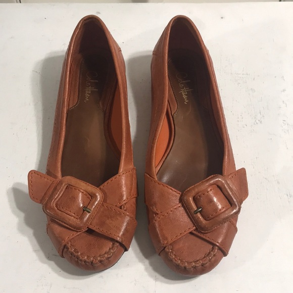 Cole Haan | Shoes | Cole Haan Orange Ish Leather Loafer Flats 6 2 ...